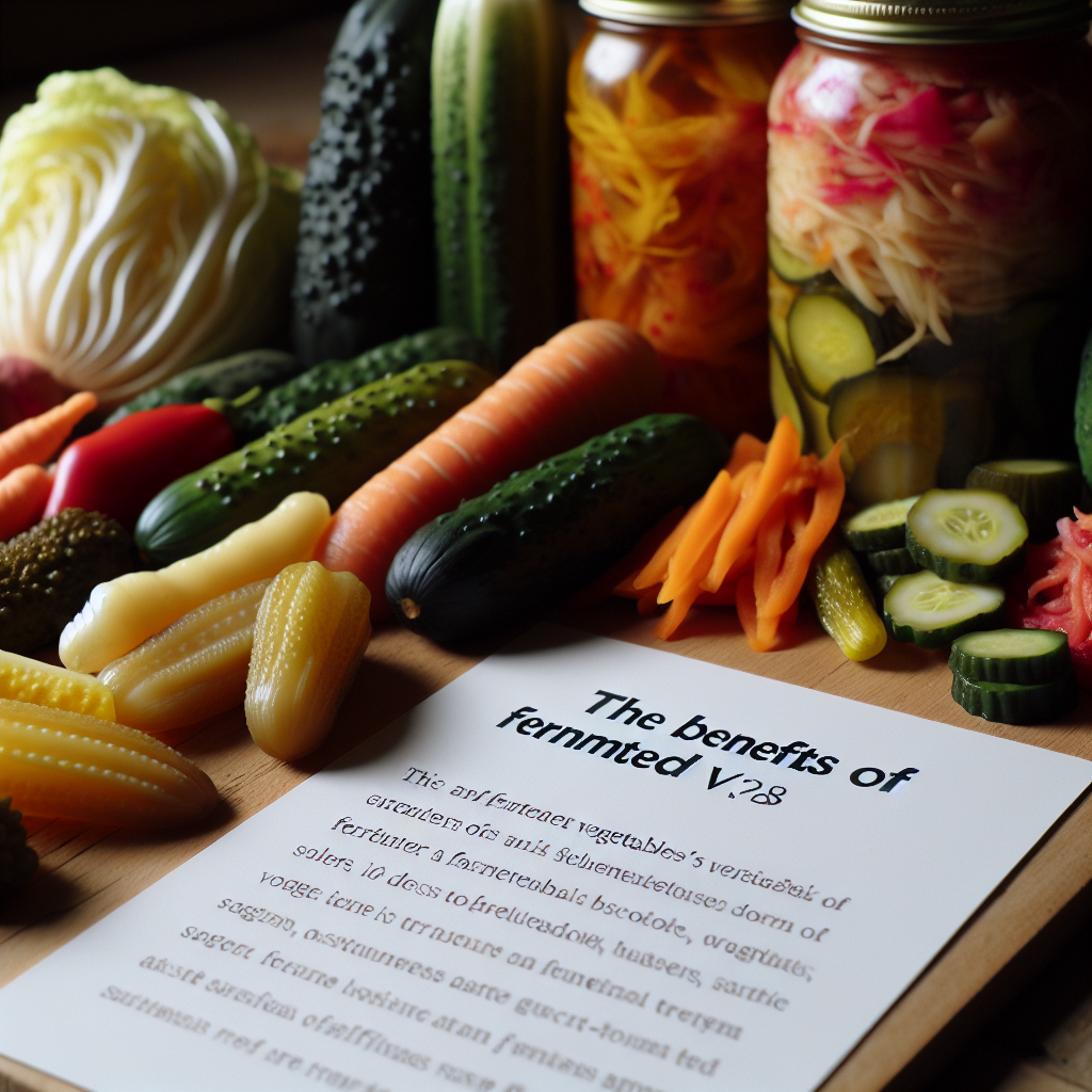 The Benefits Of Fermented Vegetables